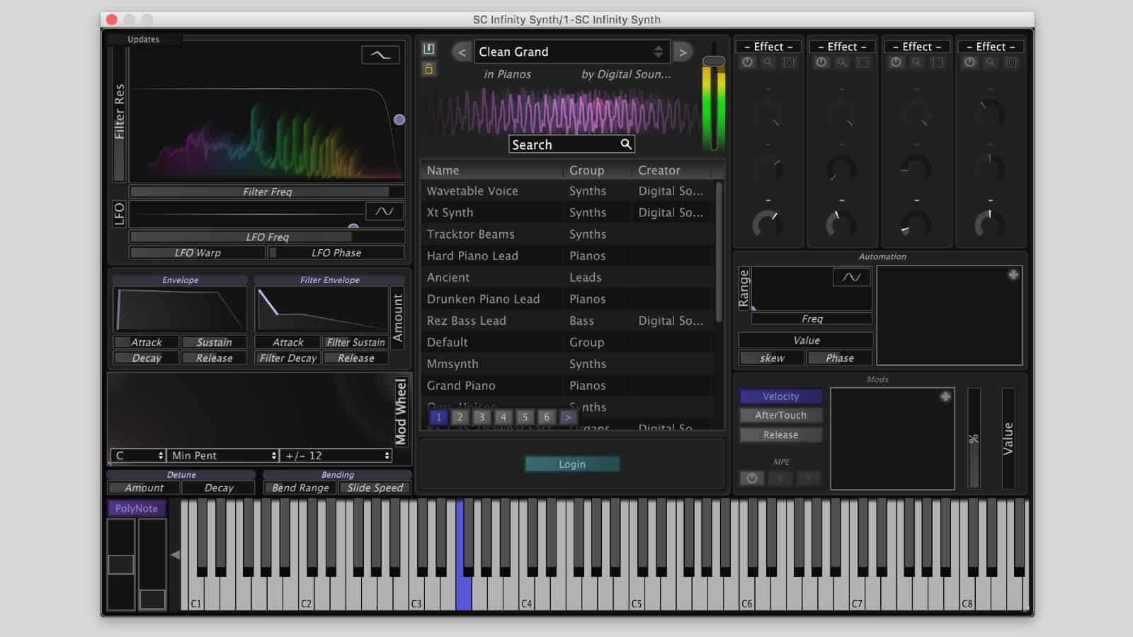 Stagecraft Infinity Synth - Sample-basierter Synthesizer for free ⋆ delamar.de