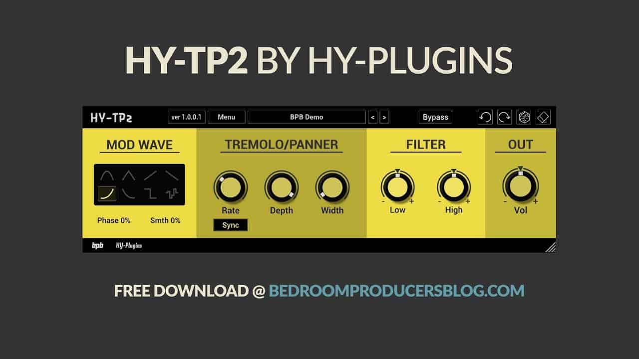 HY-Plugins HY-TP2: Gratis Tremolo und Auto-Pan-Effekt ⋆ delamar.de