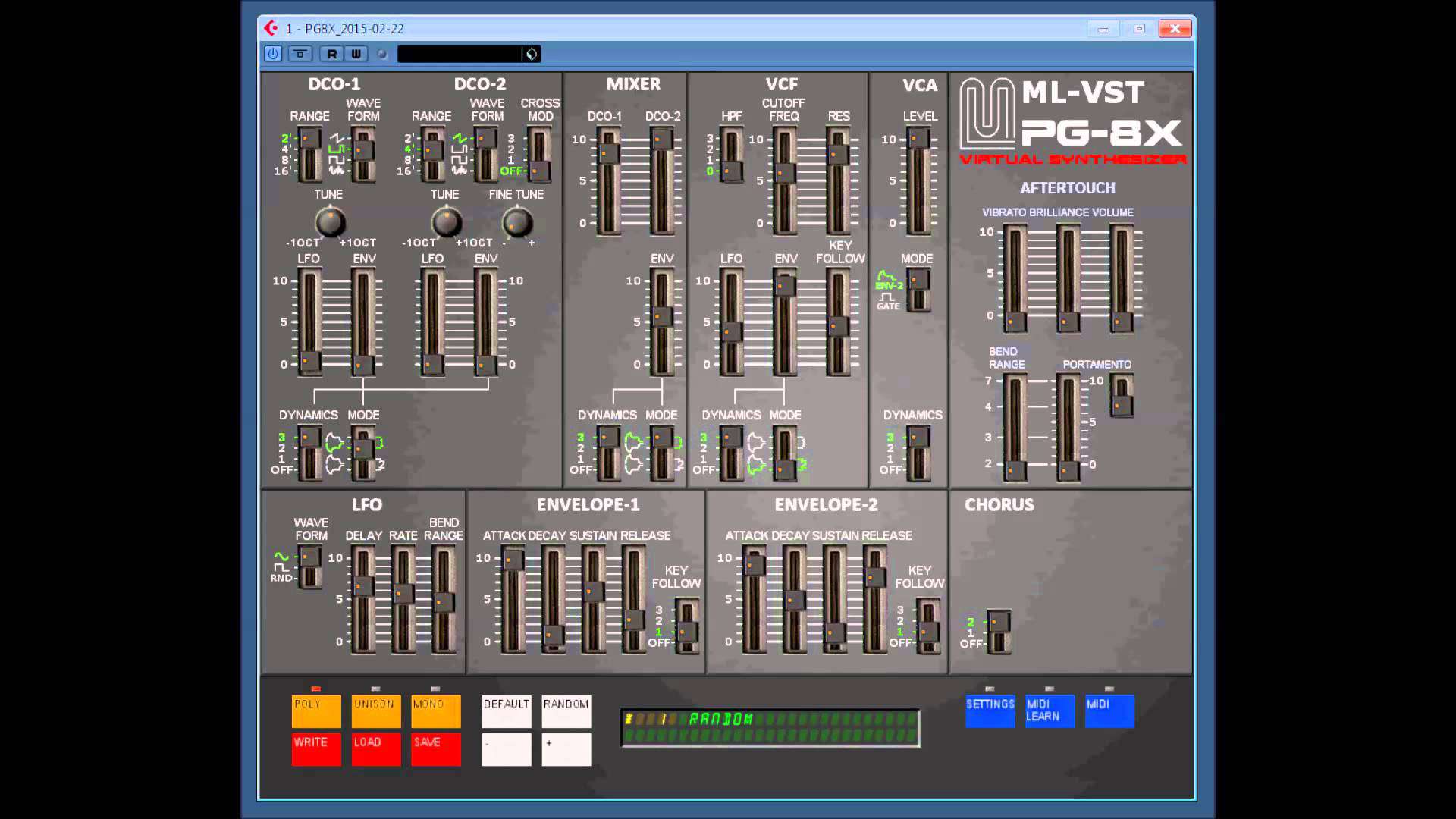 Der virtuelle Synthesizer PG8X emuliert Rolands JX-8P ⋆ delamar.de