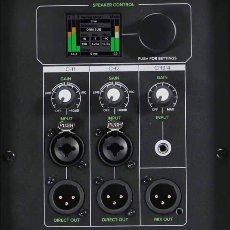 Mackie DRM212: Fullrange PA Lautsprecher (12") mit DSP ⋆ delamar.de