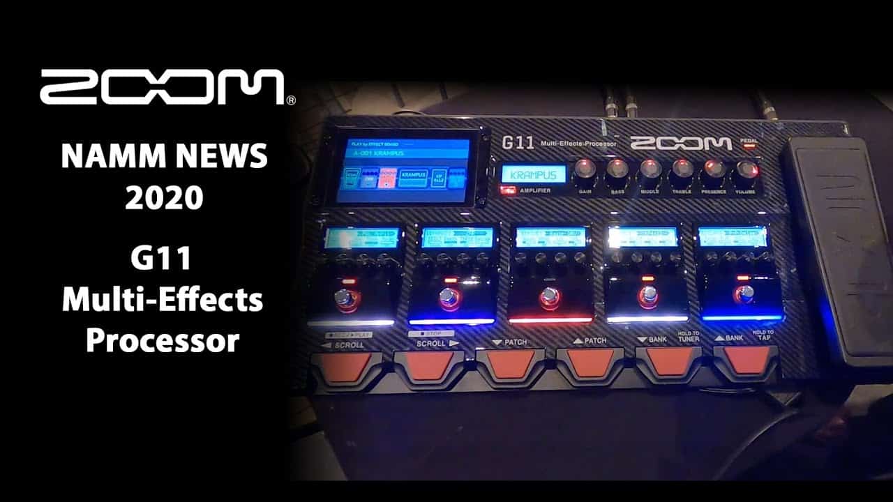 Zoom G11: Multieffekt-Board zur NAMM vorgestellt ⋆ delamar.de