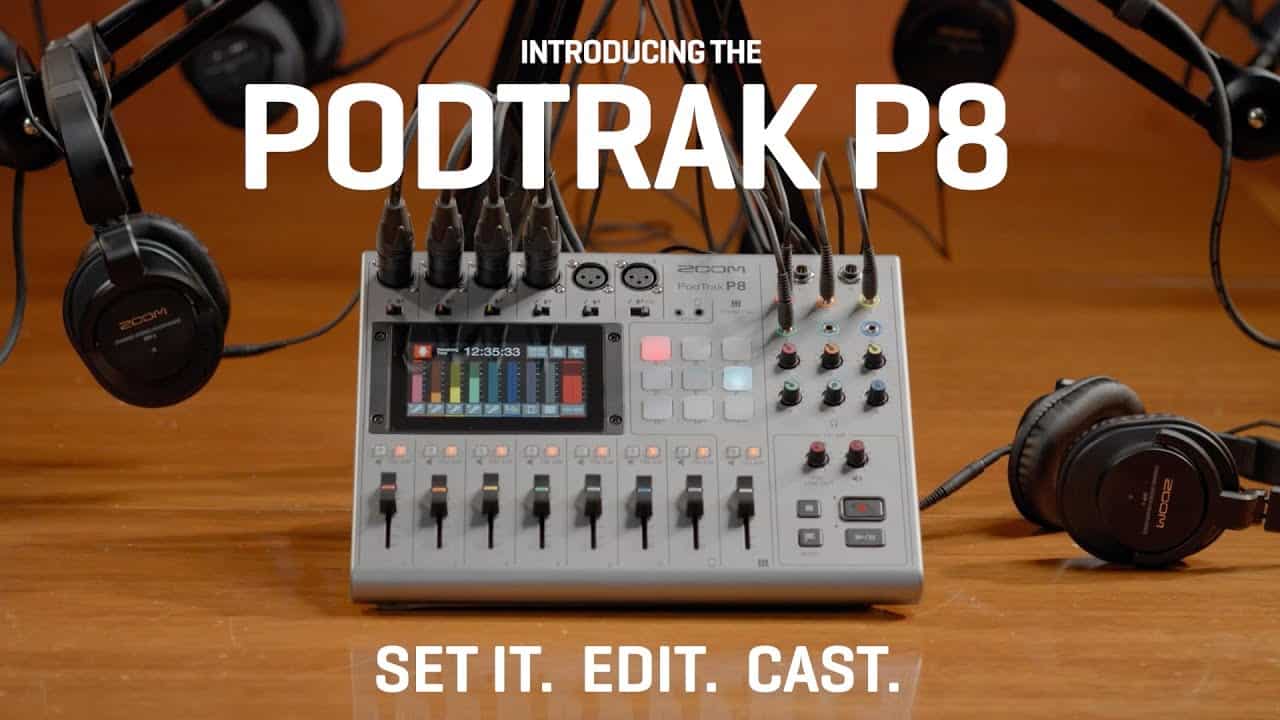 Zoom Podtrak P8: Podcast-Studio mit Touchscreen ⋆ delamar.de