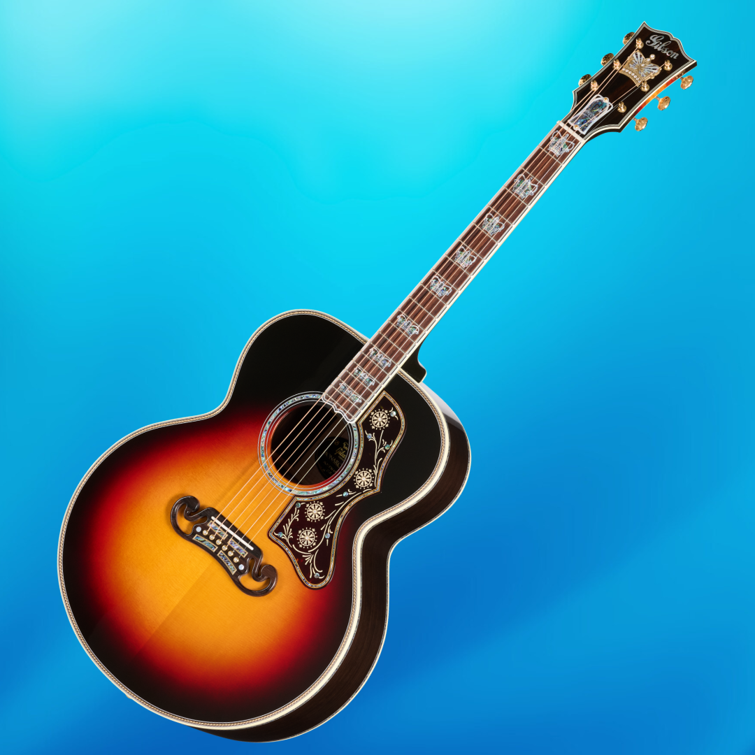 Gibson Custom SJ-200 Monarch #100: Limitiert mit 10 Diamanten ⋆ delamar.de