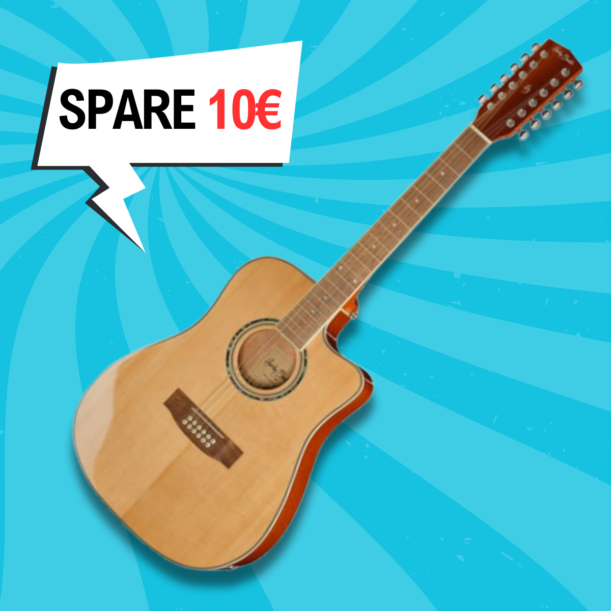 Harley Benton D-200CE-12NT w/Bag Angebot: Jetzt 8% Rabatt ⋆ delamar.de