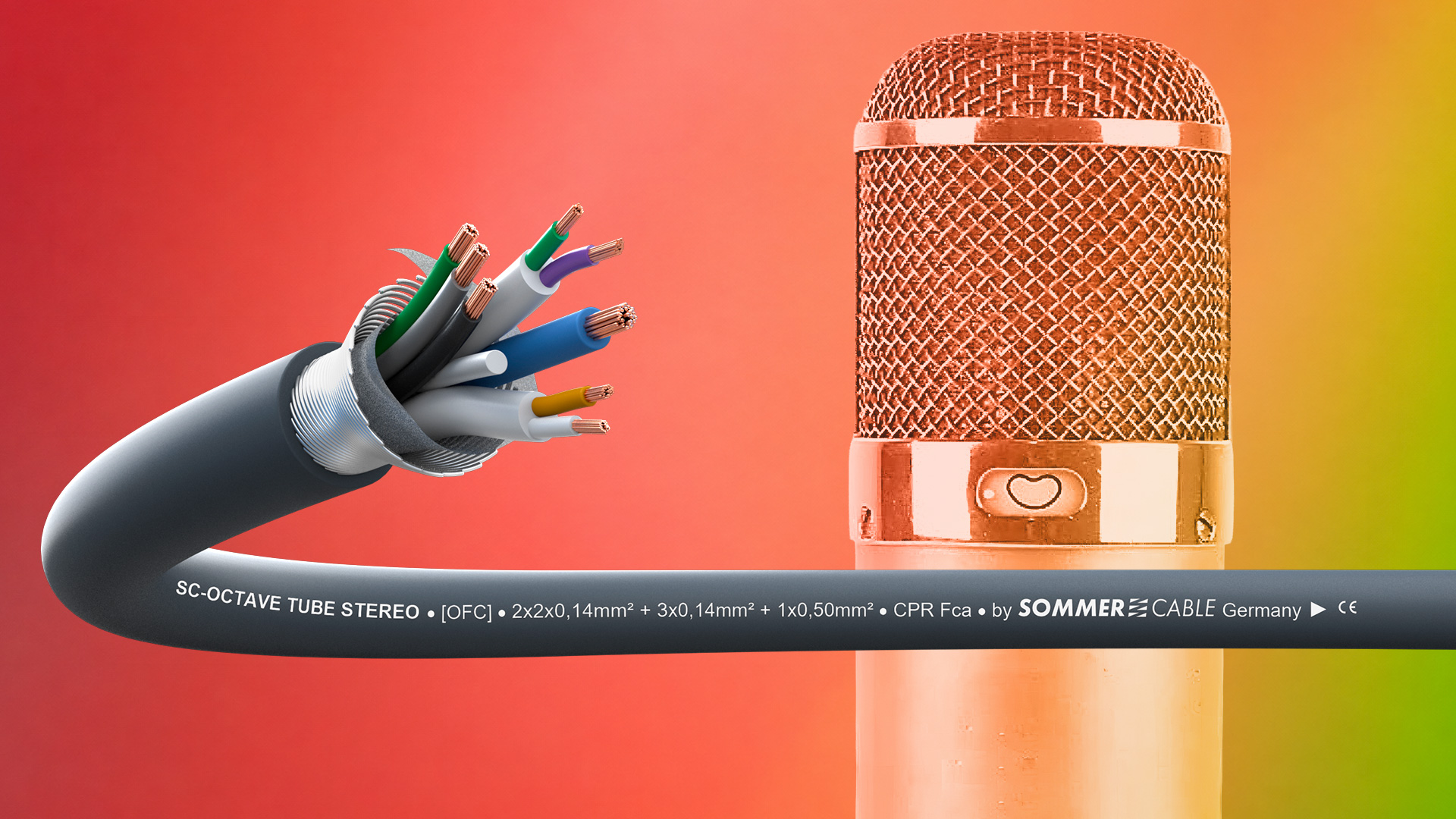 Sommer cable SC-Octave Tube: 8 Adern auf 6,5 mm Durchmesser ⋆ delamar.de